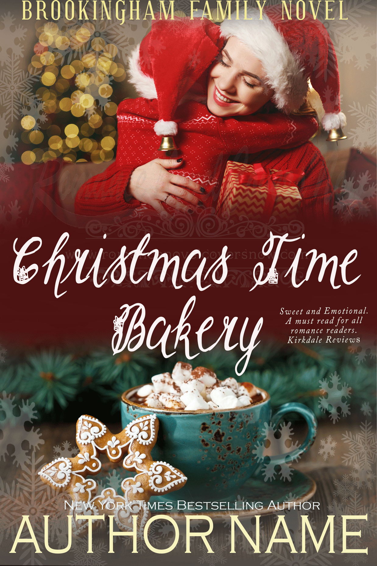 Romance Book Cover – Christmas Time Bakery - Romance Novel Covers Now