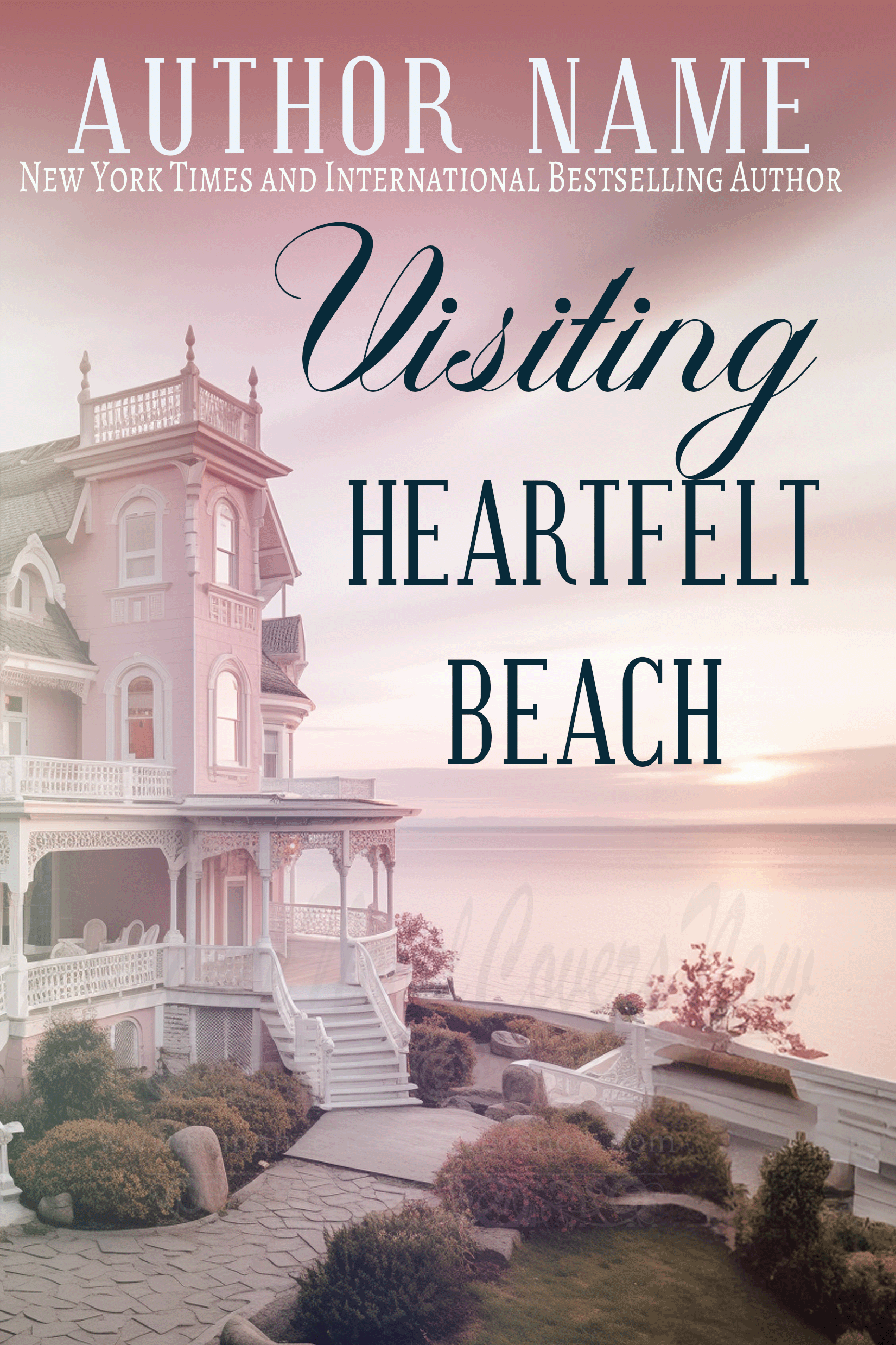 Visiting Heartfelt Beach- Sweet romance book cover 2443 - Romance Novel ...